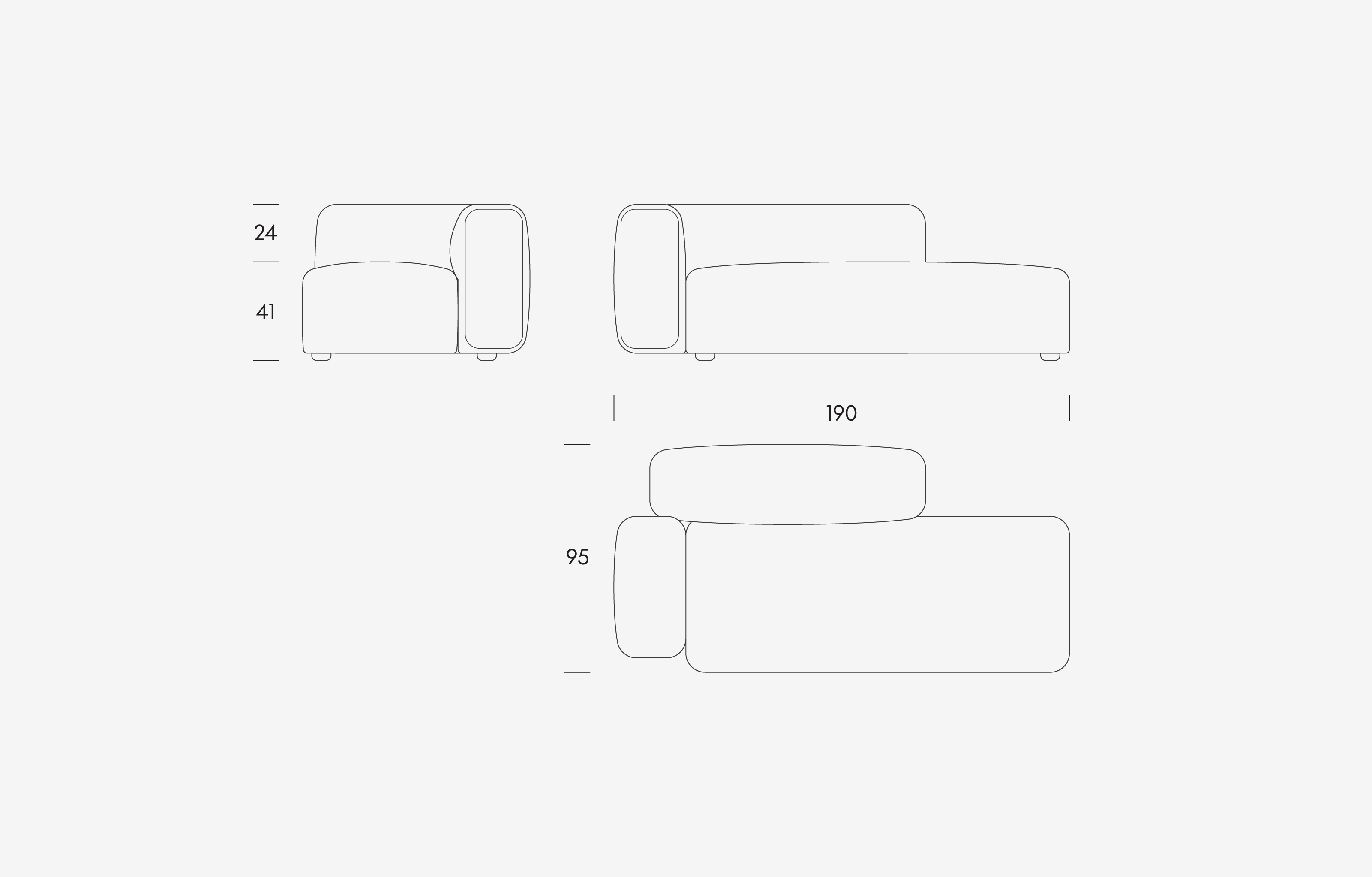 Monolite Sofa | Volumen