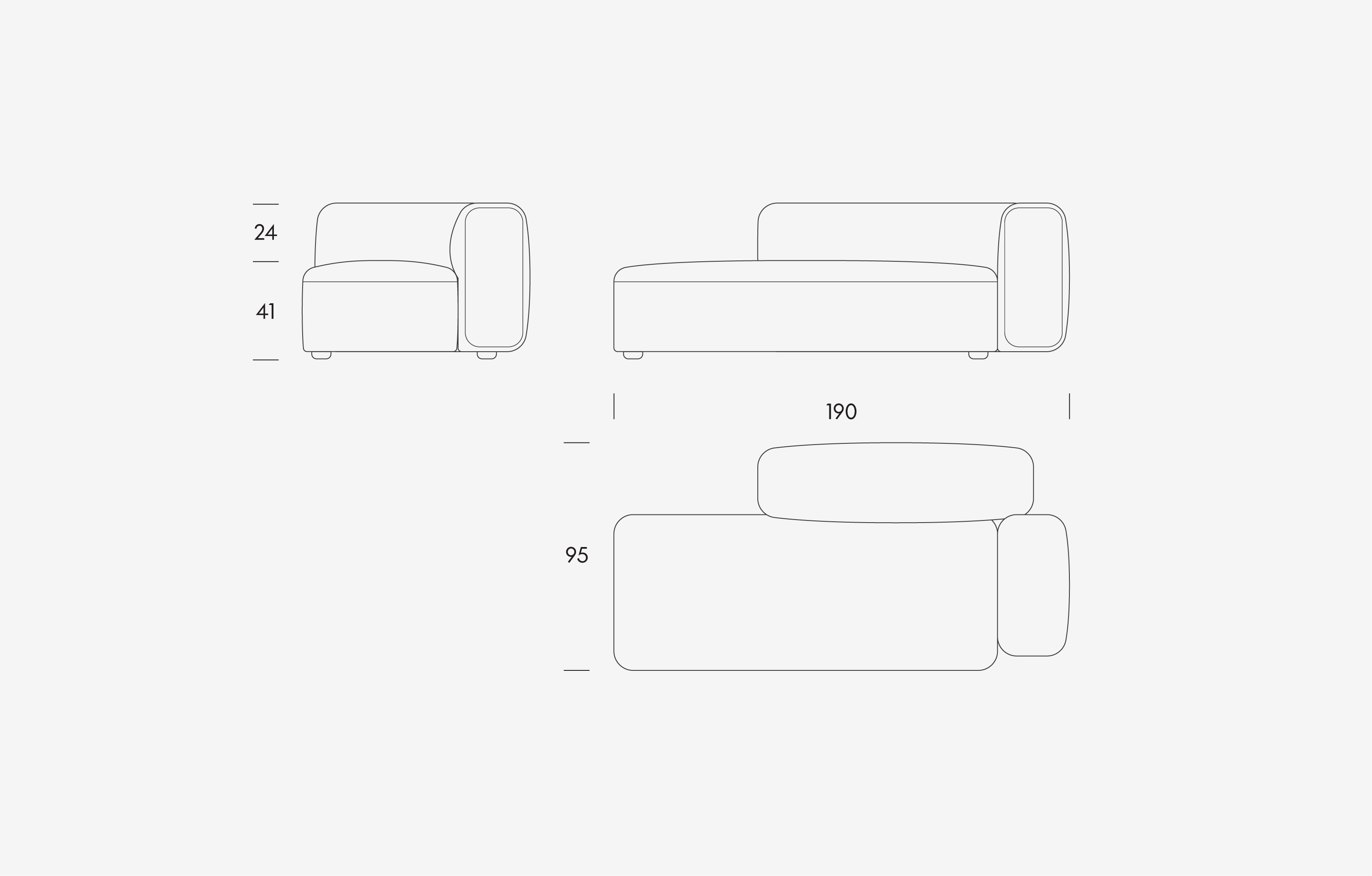 Monolite Sofa | Volumen