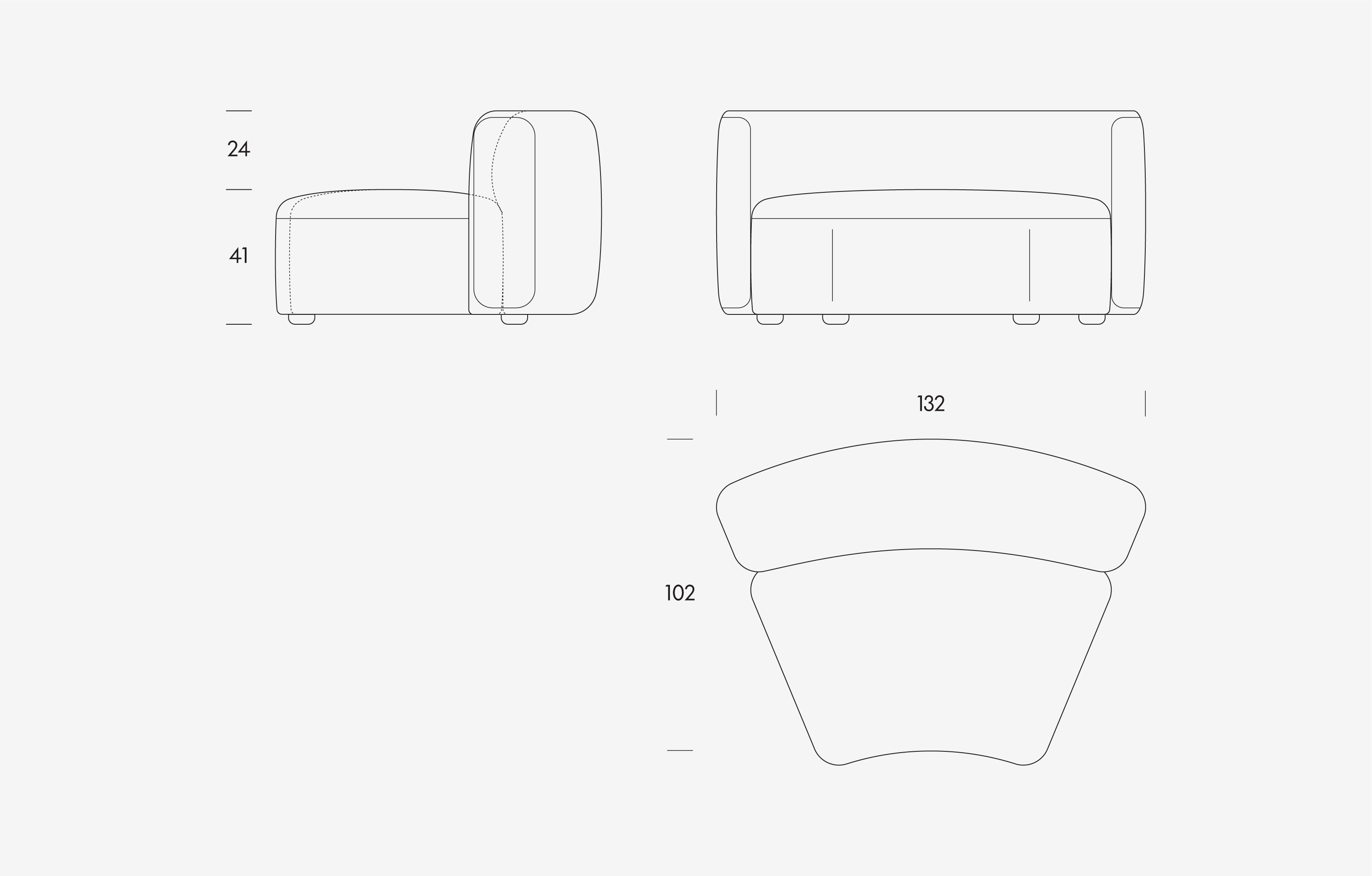 Dolmen Sofa | Volumen