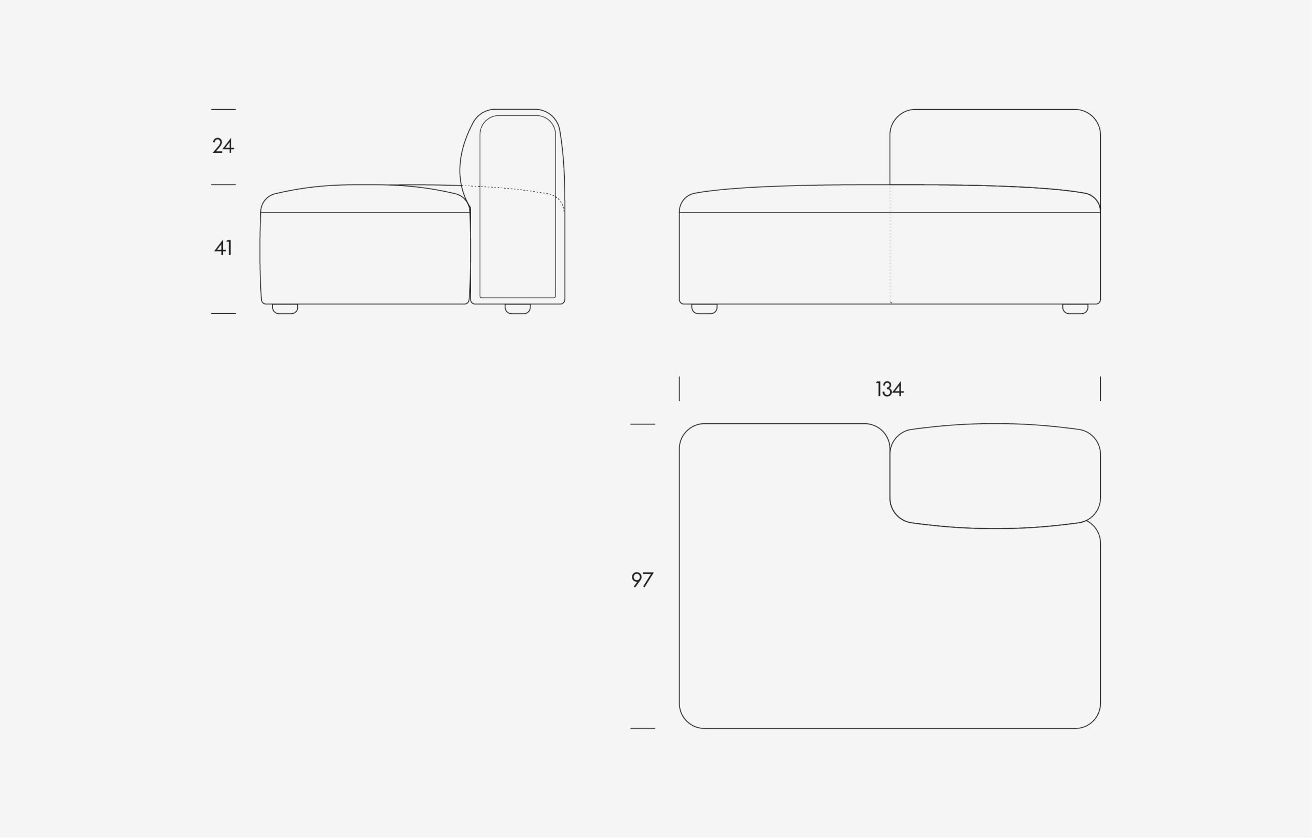 Dolmen Island Sofa | Volumen